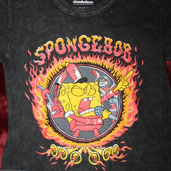 Nickelodeon | Tops | Spongebob Crop Top | Poshmark